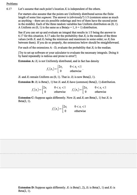 Solved 6 17 Three Points X1 X2 Xz Are Selected At Random