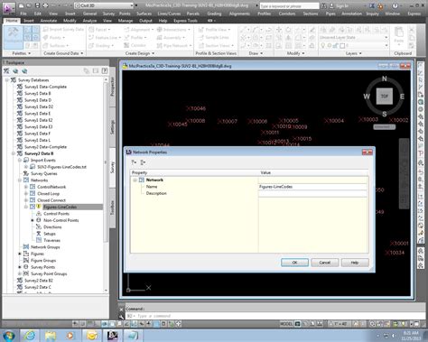 C3d 2013importing Survey Data Figures Line Codes In Has In Yellow Shield Autodesk Community