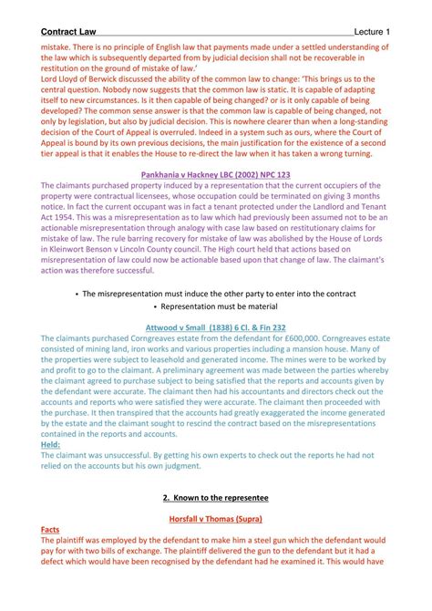 Contract Law Lecture Notes 4101lawcl Principles Of Contract Law Ljmu Thinkswap