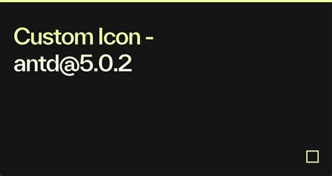 Custom Icon Antd Codesandbox