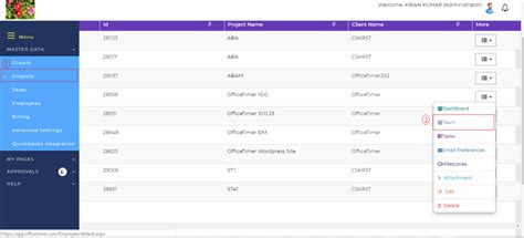 How To Add Employee To The Project Task OfficeTimer