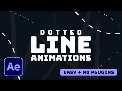 Make DOTTED LINE ANIMATIONS In After Effects Tutorial YouTube Line Animation Dotted Line