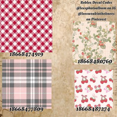 Roblox Decal Codes Roblox Decal Codes