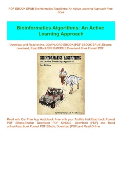 Pdf Ebook Epub Bioinformatics Algorithms An Active Learning Approach