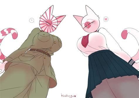 Rule 34 2girls Cat Ears Clothing Countryhumans Countryhumans Girl Female Female Only Heart