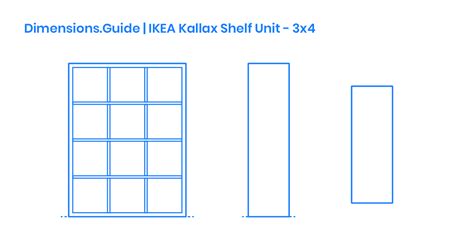 Ikea Kallax Shelf Unit 3x4 Dimensions And Drawings Ikea Kallax Shelf Unit 3x4 Dimensions And Drawings