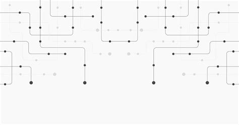 회로는 선과 점을 연결합니다 네트워크 기술 및 연결 개념 분산형 네트워크 노드 연결 회로판에 대한 스톡 벡터 아트 및 기타 이미지 회로판 배경 주제 한 줄로 Istock