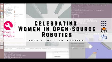 Celebrating Women In Open Source Robotics Recording Youtube