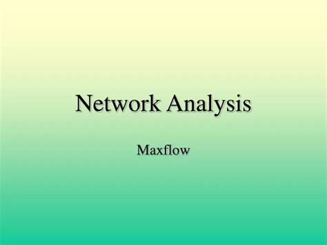PPT Network Analysis PowerPoint Presentation Free Download ID 6239409