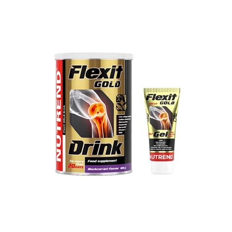 ZESTAW NUTREND Flexit Drink Gold + Flexit Gold Gel - 12260647841 ...