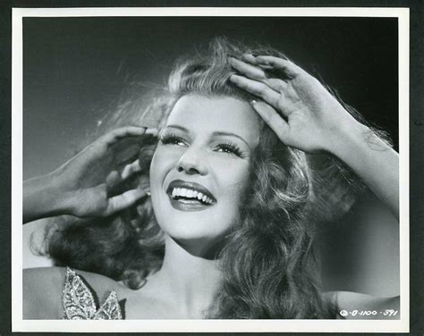 Rita Hayworth Original Vintage 1947 Ned Scott Stamp Candid Portrait