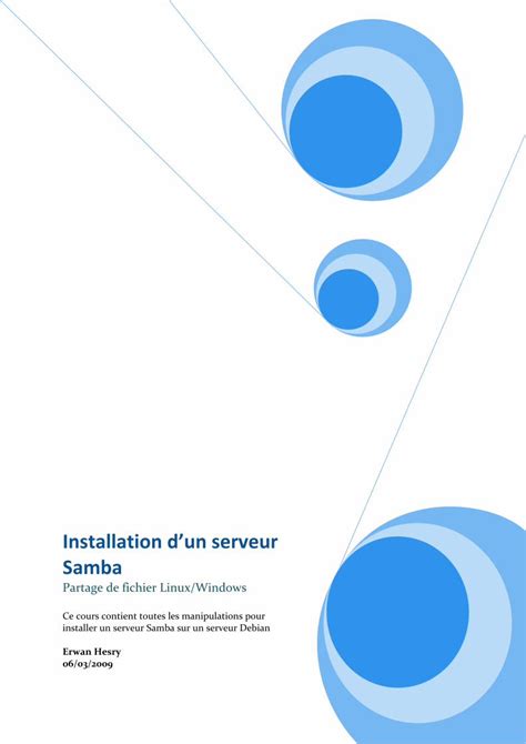 Pdf Installation Dun Serveur Samba Idumidumfrimgpdfpartagede