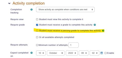 moodle educators how to use the activity completion settings lms daily