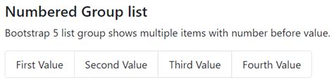 Bootstrap 5 List Groups Javatpoint