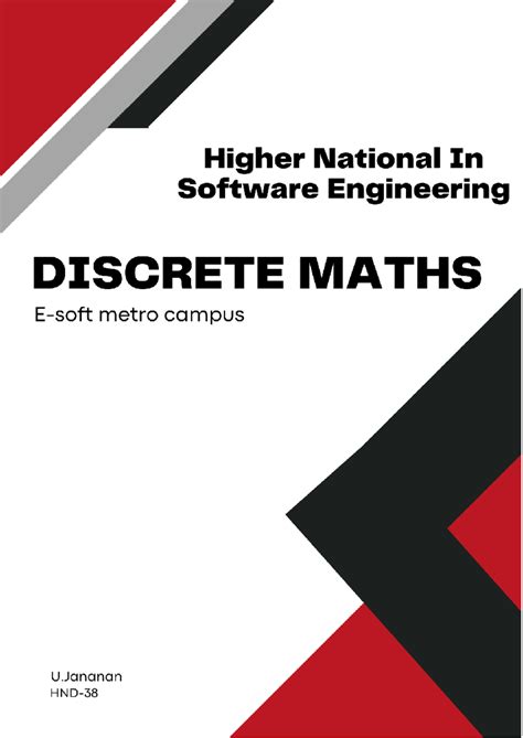 Dm Final Discrete Mathematics In Software Engineering Concepts Higher Nationals Internal
