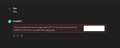 Youve Reached The Current Usage Cap For Gpt 4 You Can Continue With