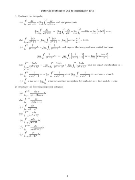 Tutorial Week 8 2024 Pdf Calculus Mathematical Analysis