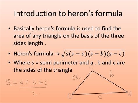 Herons Formula