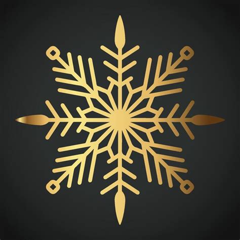 Gold Snowflake Background Vector Art Icons And Graphics For Free Download