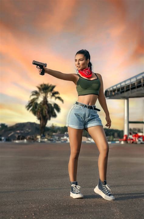 A Cosplayer Showcased Herself As Lucia From Gta 6