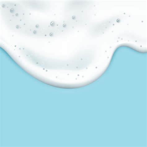 Bath Foam Isolated On A Blue Background Shampoo Bubbles Textureshampoo And Bath Lather Vector