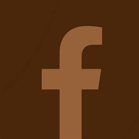 Facebook Icon Brown