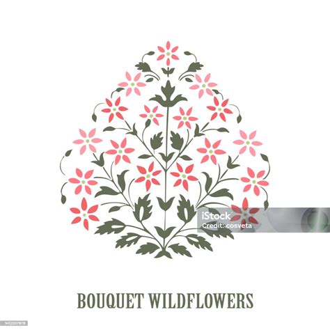 미니멀리스트 결혼식 초대장 꽃 카드 야생화 줄기 흰색 배경에 잎의 간단한 덤불 벡터 일러스트 레이 션 인사말 카드 로고 브랜딩 디자인 인쇄 결혼식 초대장 생일 0명에 대한