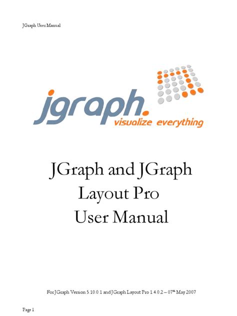 Jgraph And Jgraph Layout Pro User Manual Pdf Page Layout Graph Theory