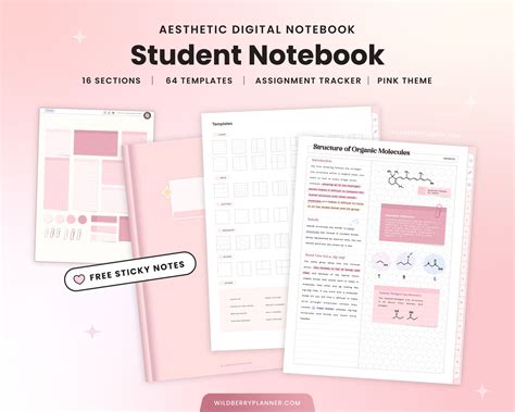 Student Digital Notebook Notes For Students College Academic