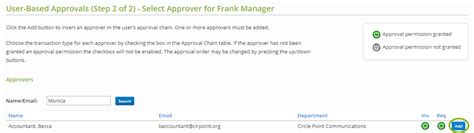 Setting Approval Chains For User Based Approval Emburse Professional