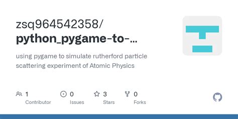 Github Zsq964542358pythonpygame To Simulate Physical Experiment