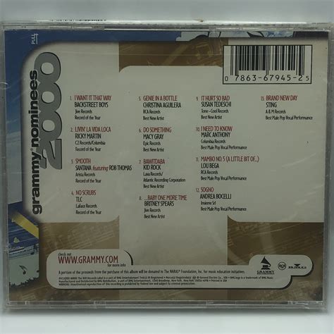 Grammy Nominees 2000 By Various Artists Cd Feb 2000 Rca For Sale