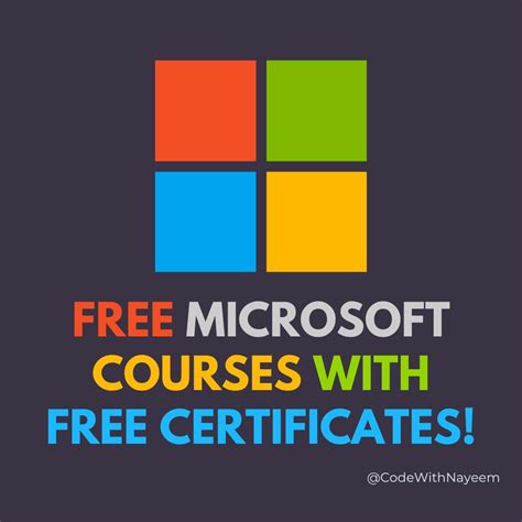 nayeem sheikh on linkedin microsoft is offering free online courses with certification no
