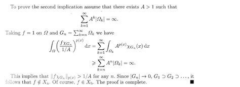 Real Analysis Necessary And Sufficient Condition For The Subspaces Of