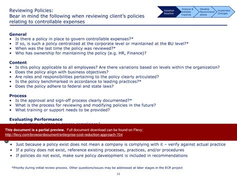 Enterprise Cost Reduction Approach Ppt Slide Deck