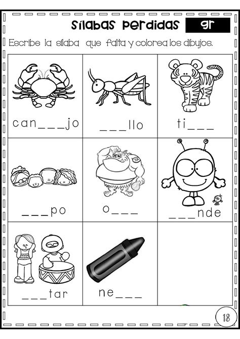 Cuaderno De SÍlabas Trabadas Para Lectoescritura Imagenes Educativas