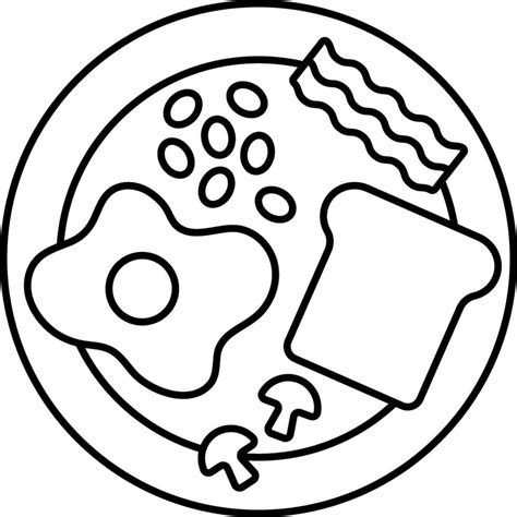 Healthy Breakfast Clipart Black And White Bowl Of Oatmeal For