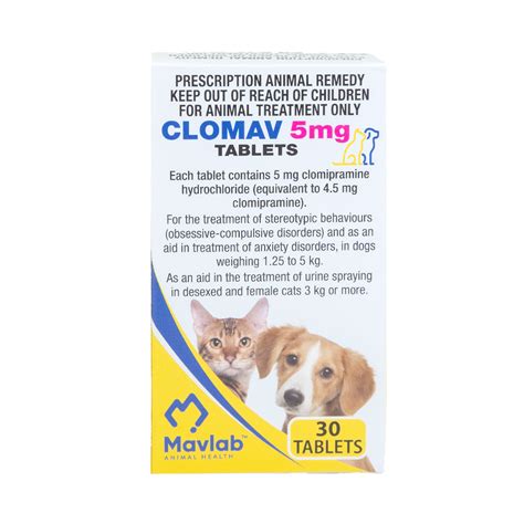 Clomav 5 Mg Tablets 30 Lee Guan Chuan Pte Ltd