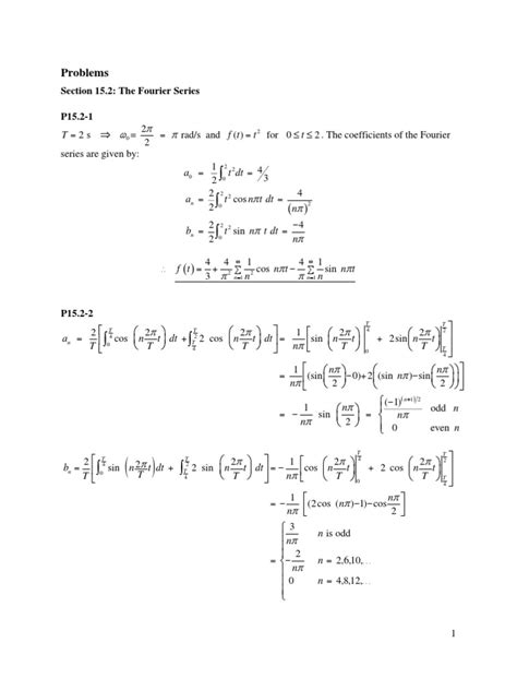 Chapter 15 Fourier Series And Fourier Transform Pdf
