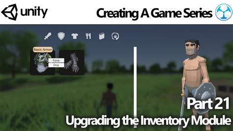 Unity Game Creator Create A Game 21 Upgraded Inventory Youtube