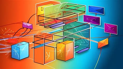 Class Uml Diagrams Vibrantly Illustration Stock Illustration
