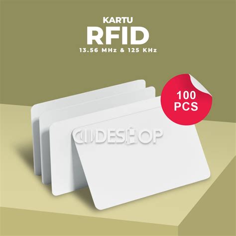 Jual Kartu RFID Card Mifare 13 56 MHz Proximity 125 KHz Isi 100 Pcs Shopee Indonesia