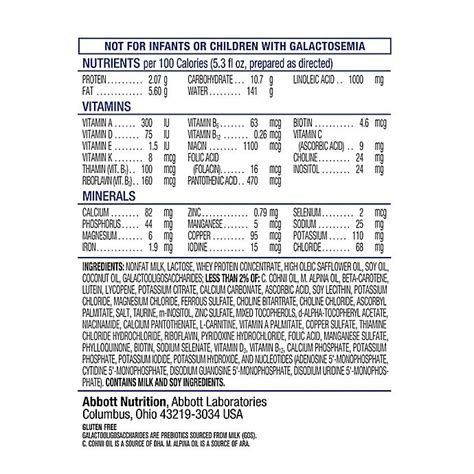 Similac Infant Formula Ingredients At Lindy Rossi Blog