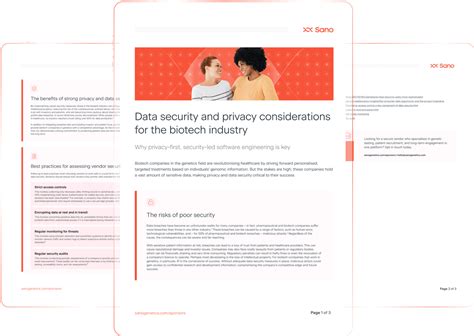 Data Security And Privacy Considerations For The Biotech Industry