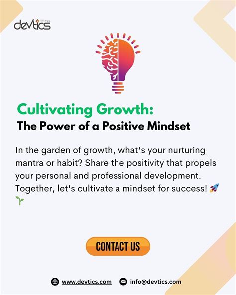 Devtics Technologies On Linkedin Cultivatinggrowth Positivemindset