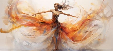 Premium Photo An Artistic And Abstract Representation Of A Woman In A Dynamic Dance Pose