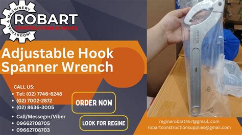 Adjustable Hook Spanner Wrench Commercial And Industrial Construction