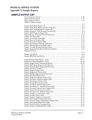 Fillable Online Output Samples Appendix C Fax Email Print PdfFiller