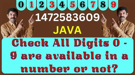 Pyari Mohan Sahu On Linkedin Check All Digits 0 9 Are Available In A Number Or Not Java