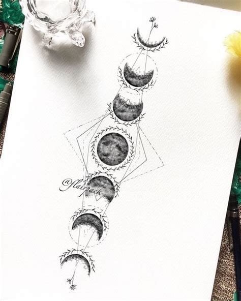 Phases Of Moon Art Print Instant Download On Etsy